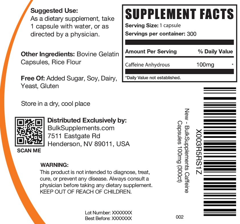 bulk caffeine capsules for endurance training