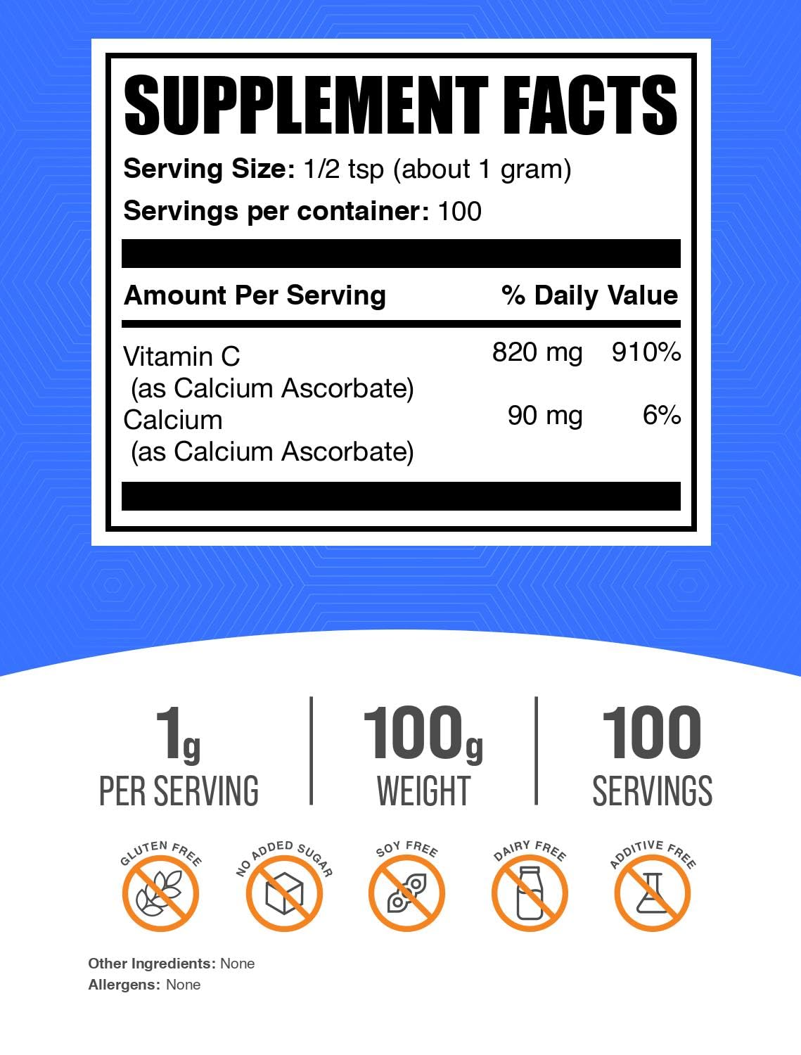 bulk calcium ascorbate supplement benefits