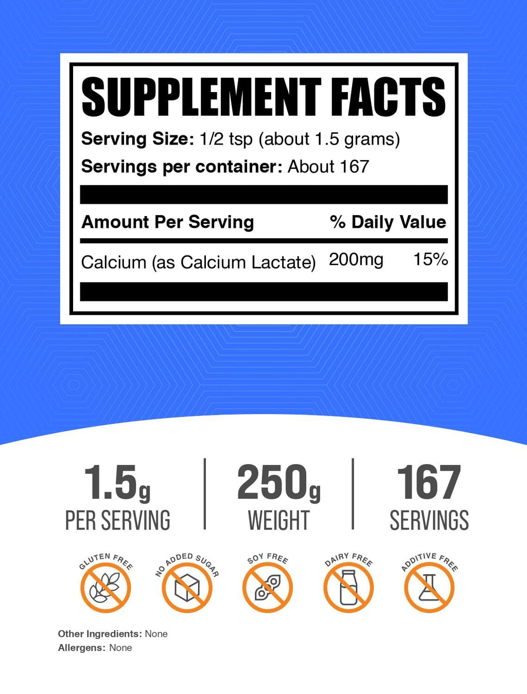 bulk calcium lactate for strong bones