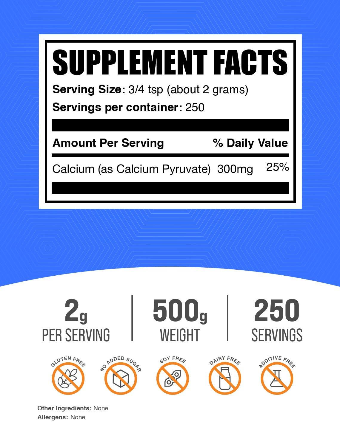 bulk calcium pyruvate supplement benefits
