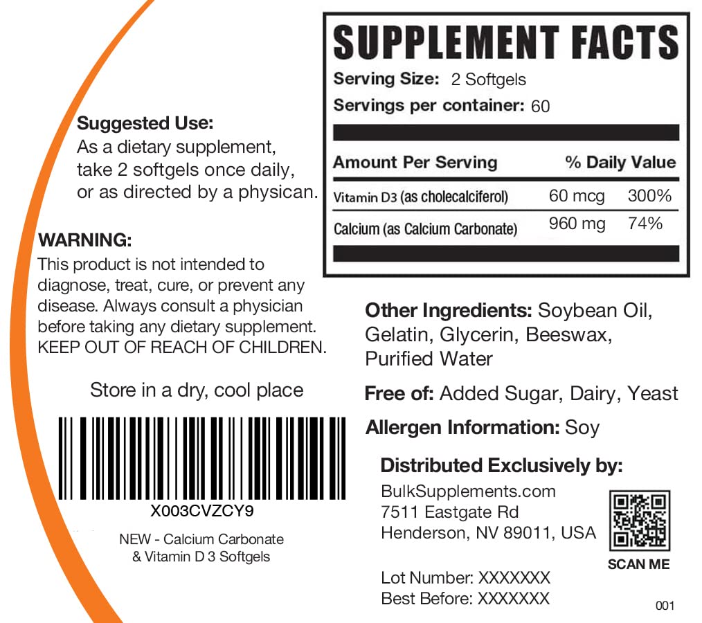 bulk calcium supplement for daily health
