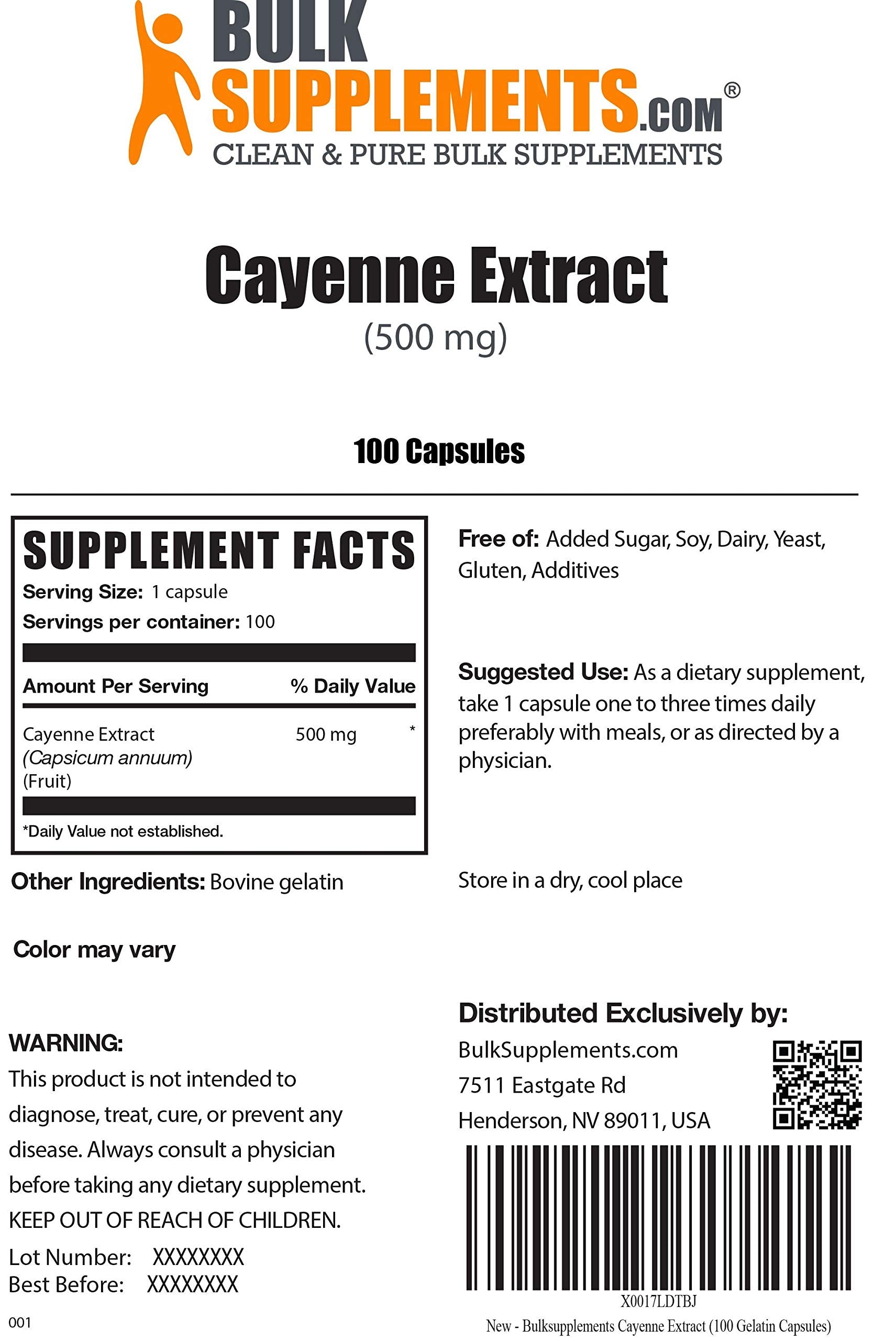 bulk cayenne supplement for vitality