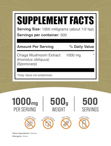 bulk chaga mushroom powder for wellness