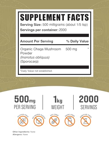 bulk chaga mushrooms for health