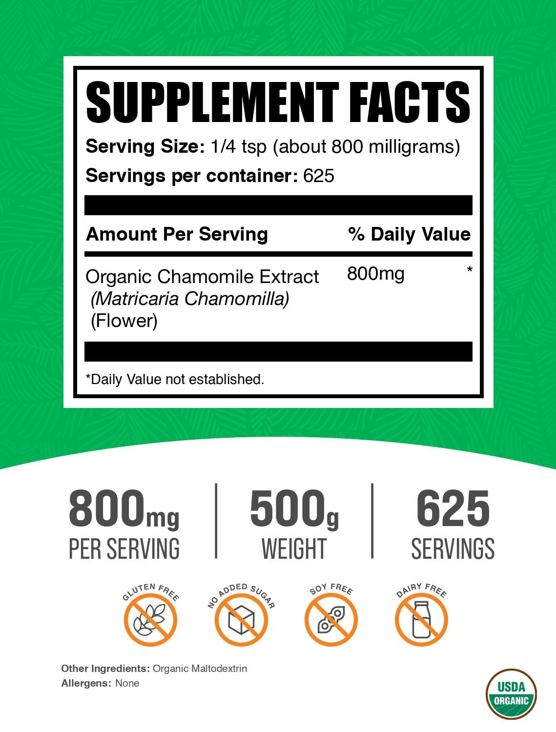 bulk chamomile extract for herbal tea