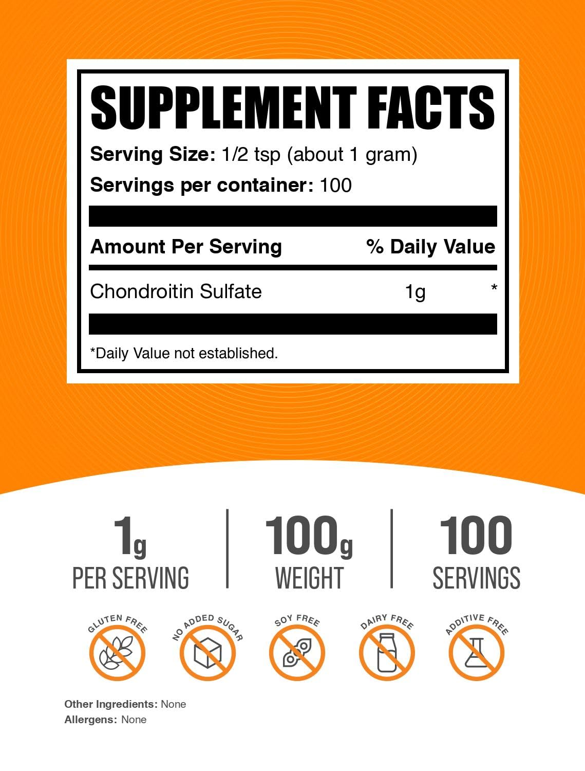 Bulk chondroitin sulfate supplement Canada
