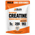 Bulk creatine monohydrate unflavored powder