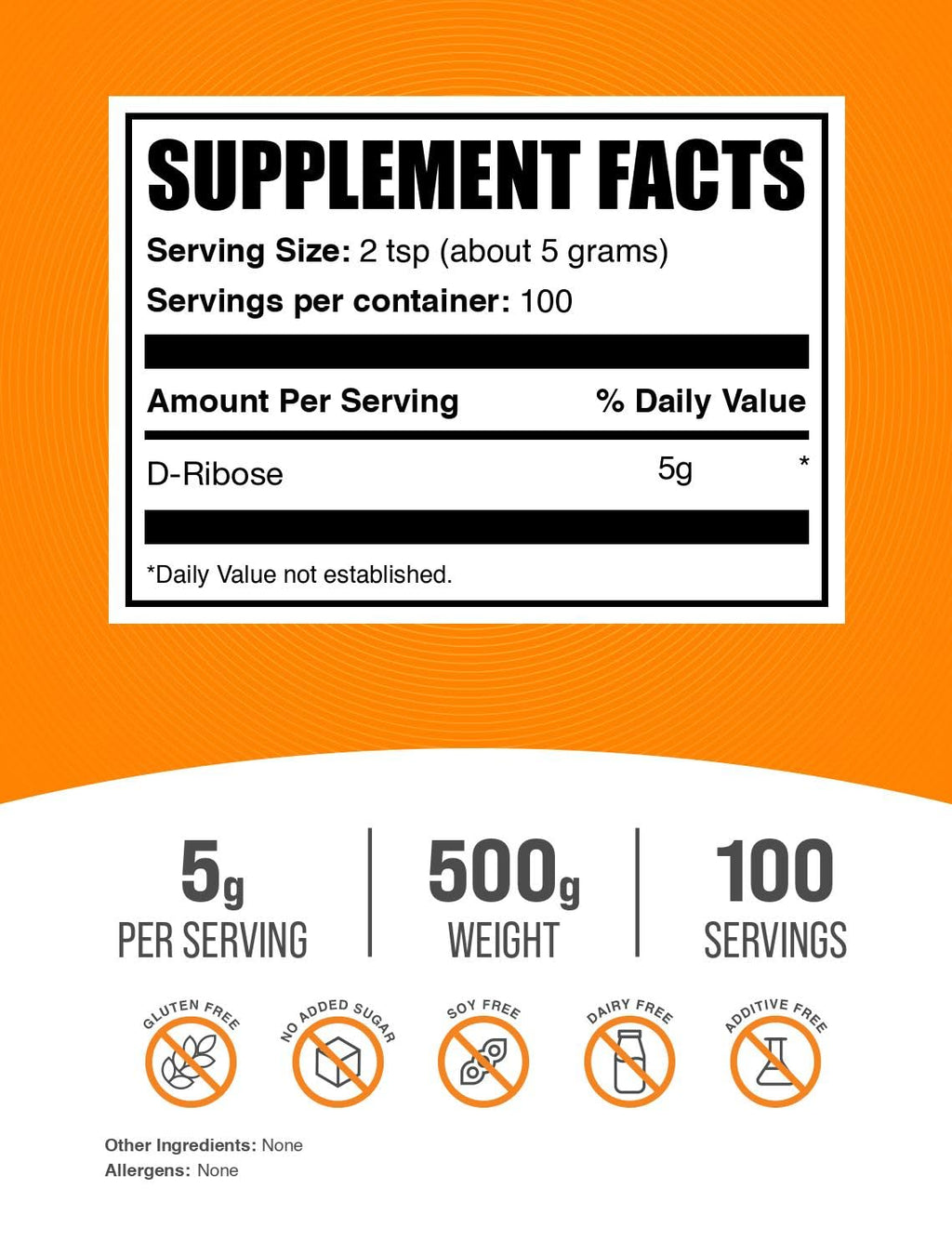 Bulk D-Ribose for athletic performance