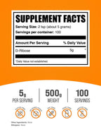 Bulk D-Ribose for athletic performance