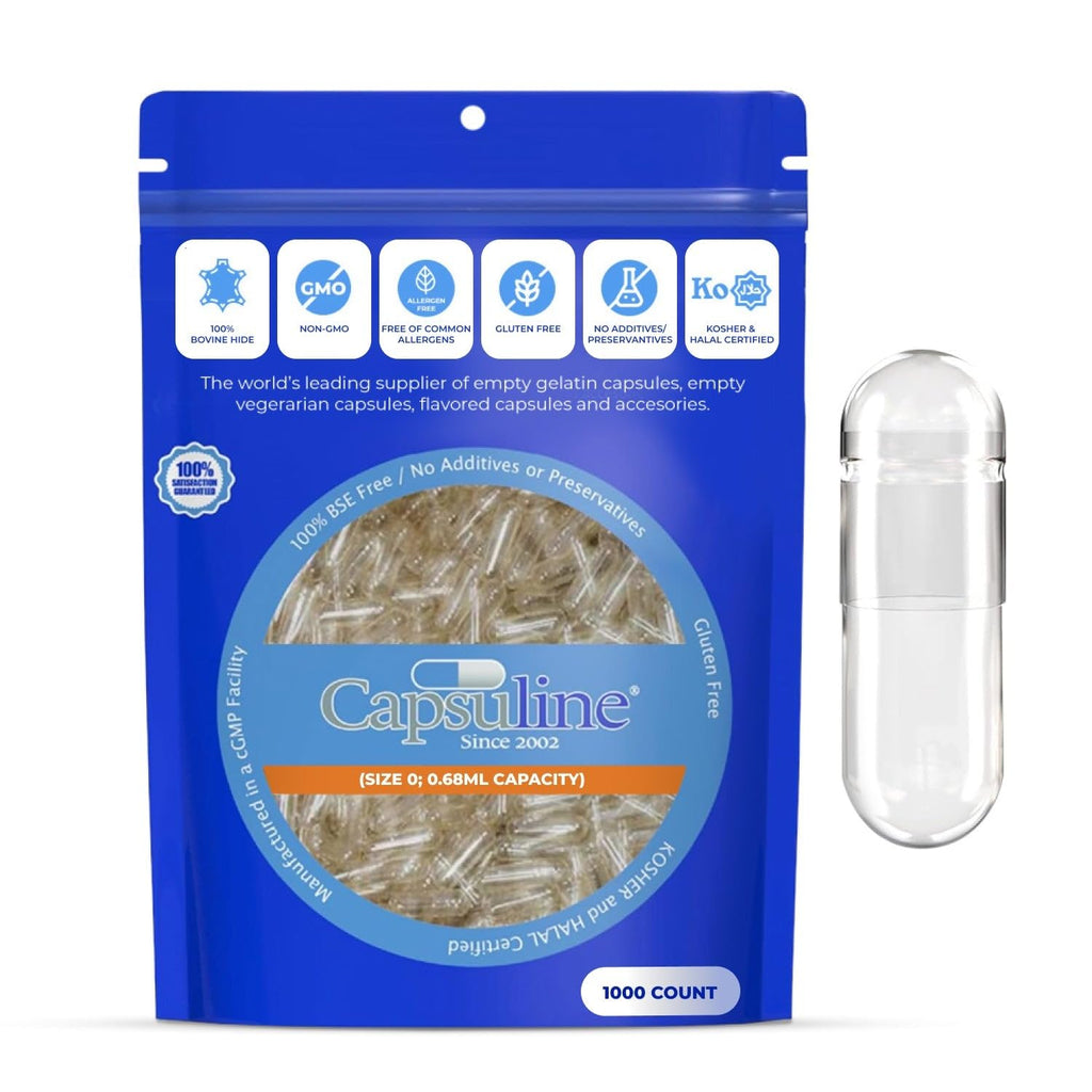 Bulk empty capsules for custom multivitamin blends