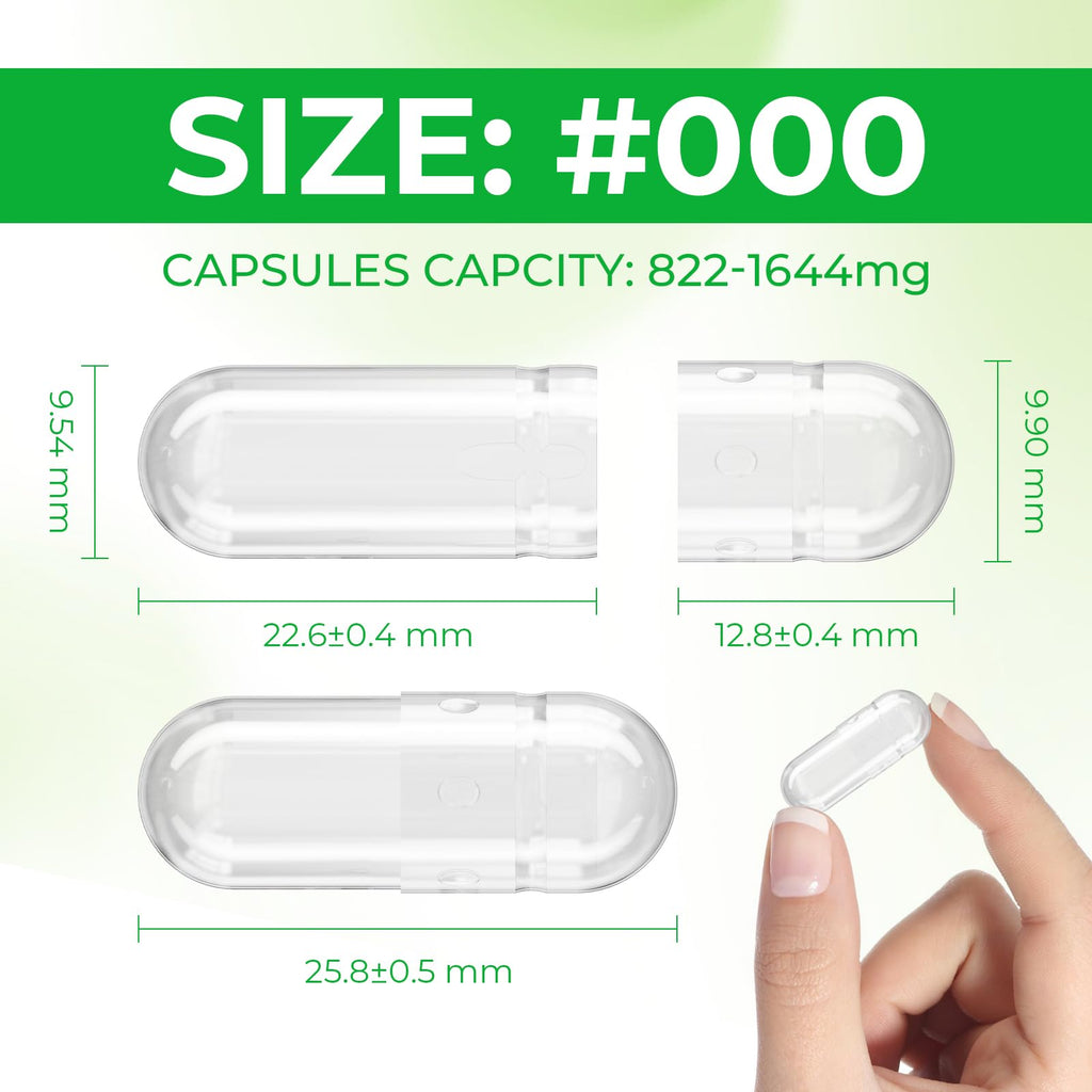 Bulk empty capsules for multivitamins