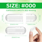 Bulk empty capsules for multivitamins