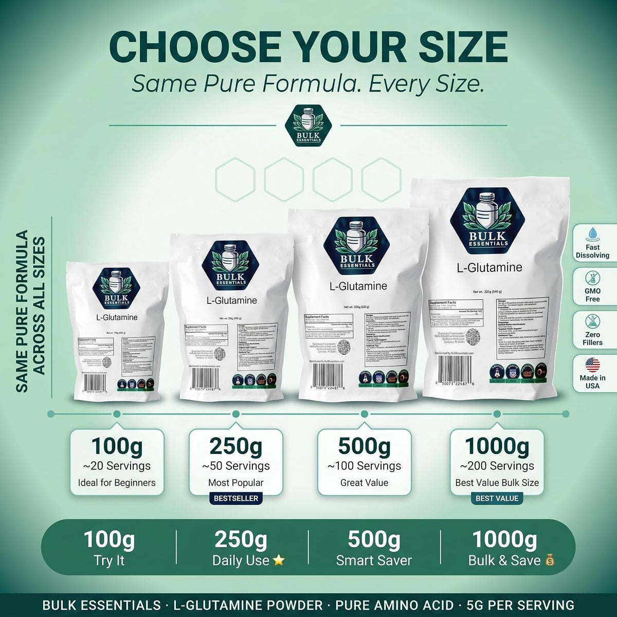 Bulk Essentials amino acids for athletes