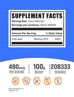bulk folate supplement for health