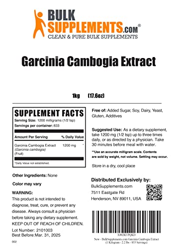 bulk garcinia cambogia for weight loss