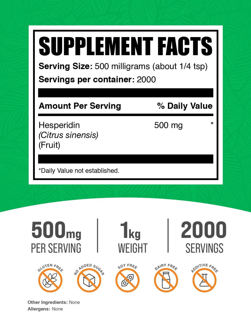 Bulk Hesperidin supplement for health