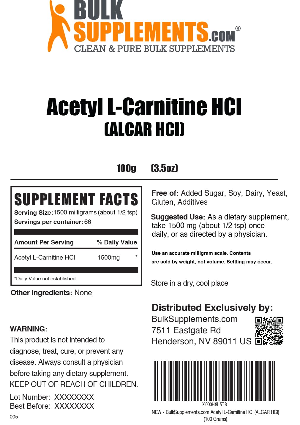 bulk l-carnitine for cognitive support