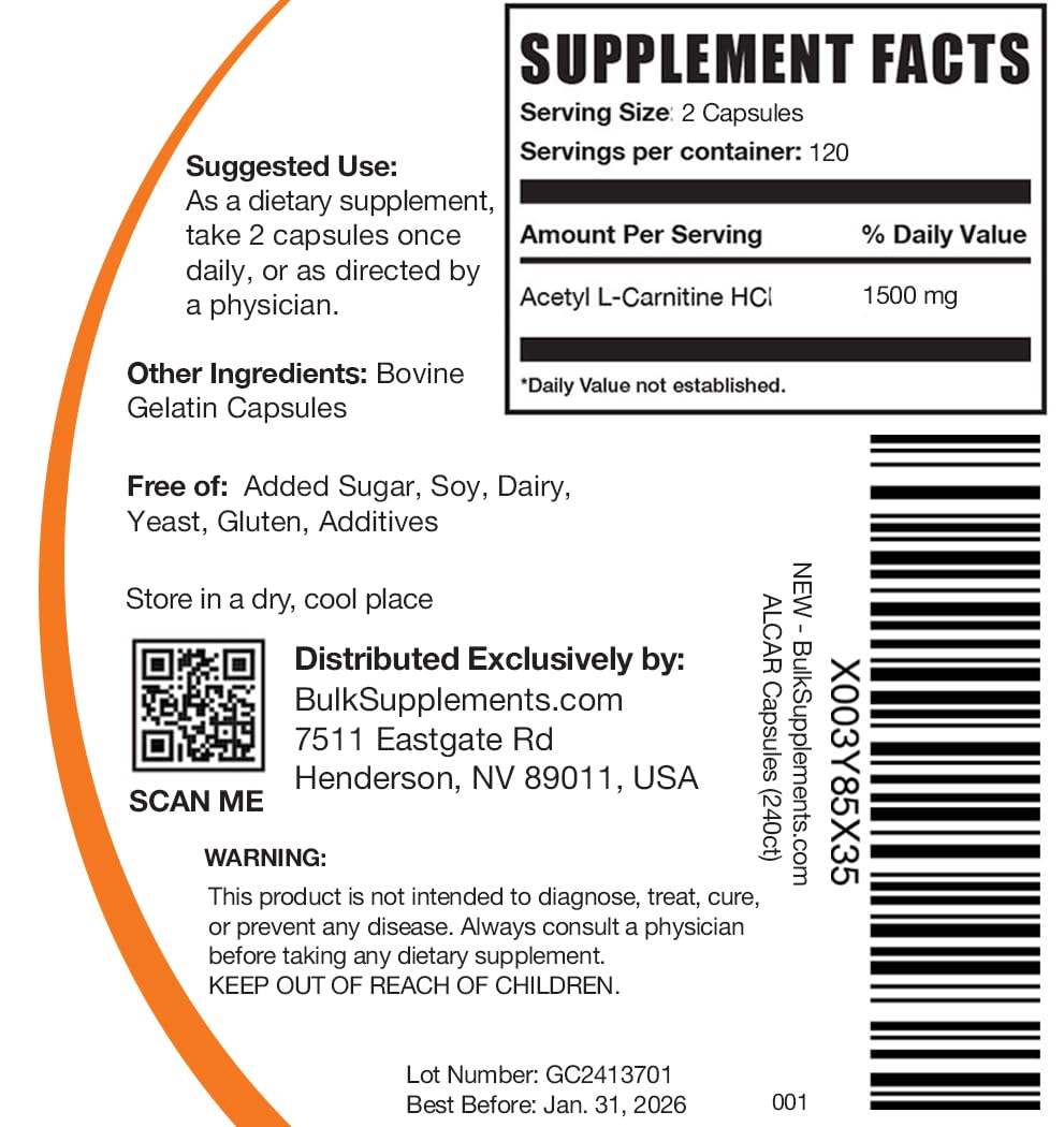 bulk l-carnitine for daily wellness