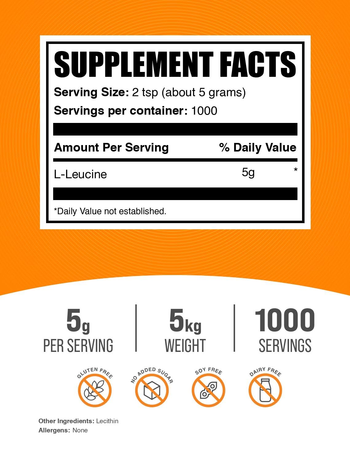 Bulk L-Leucine supplement for athletes