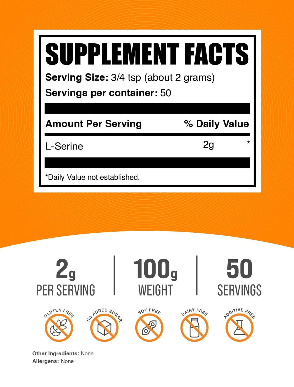 Bulk L-Serine supplement for cognitive support