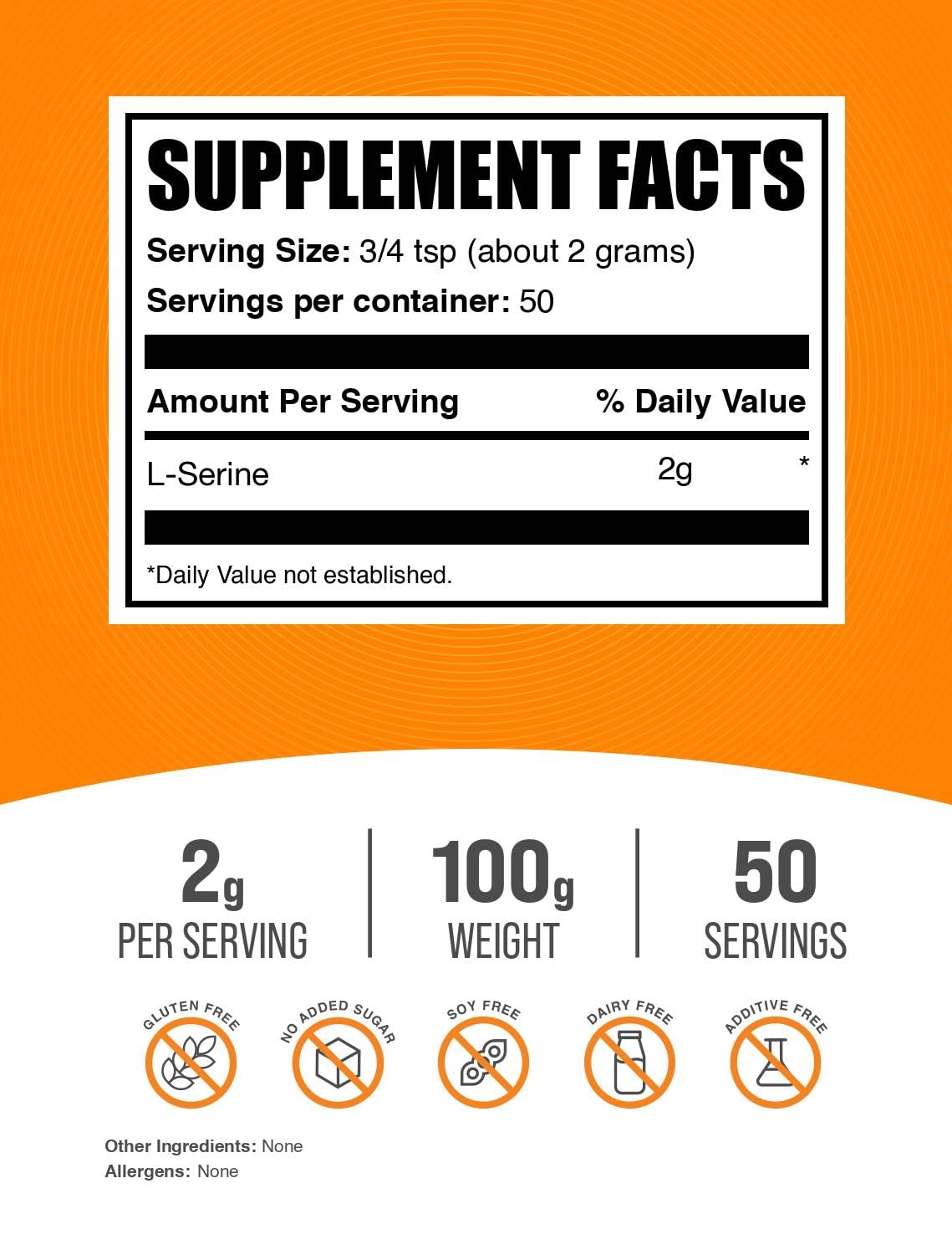 Bulk L-Serine supplement for cognitive support
