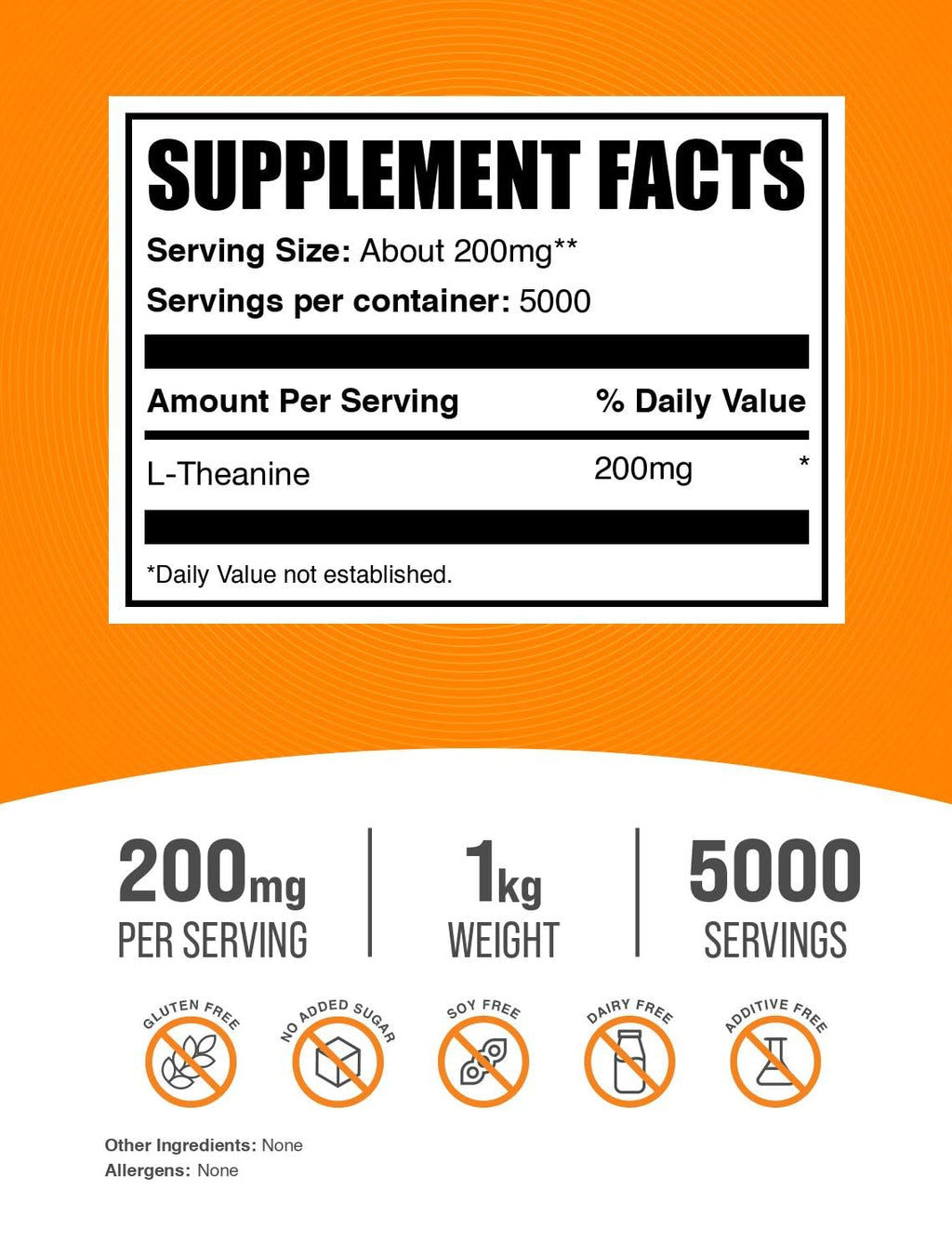 bulk l-theanine supplement 200 mg