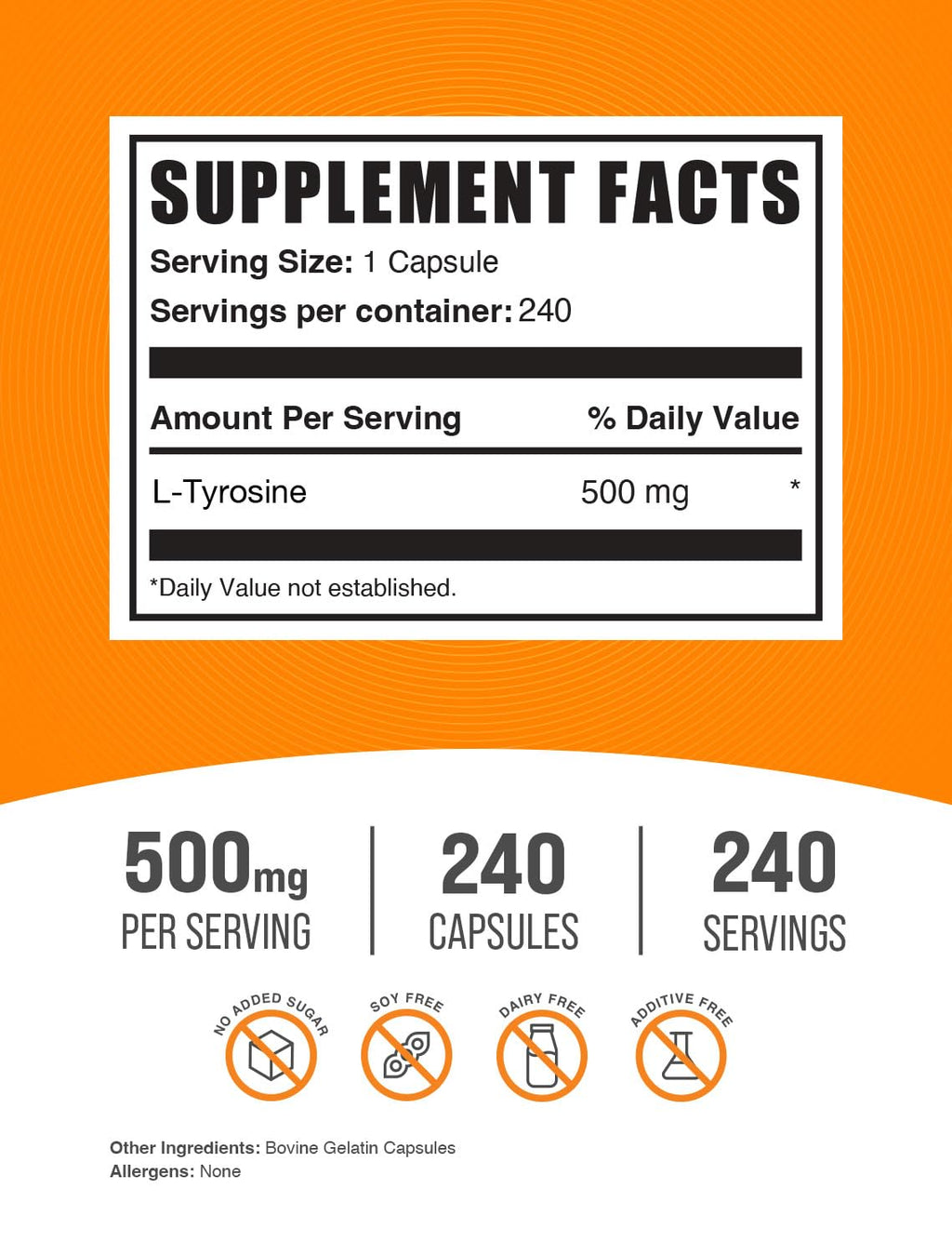 bulk l-tyrosine supplement benefits