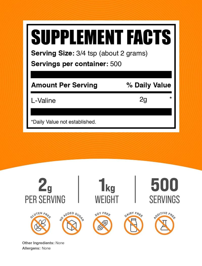Bulk L-Valine for workout support