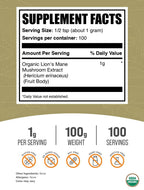 bulk lion's mane mushroom supplement