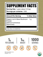 bulk lion's mane supplement for health