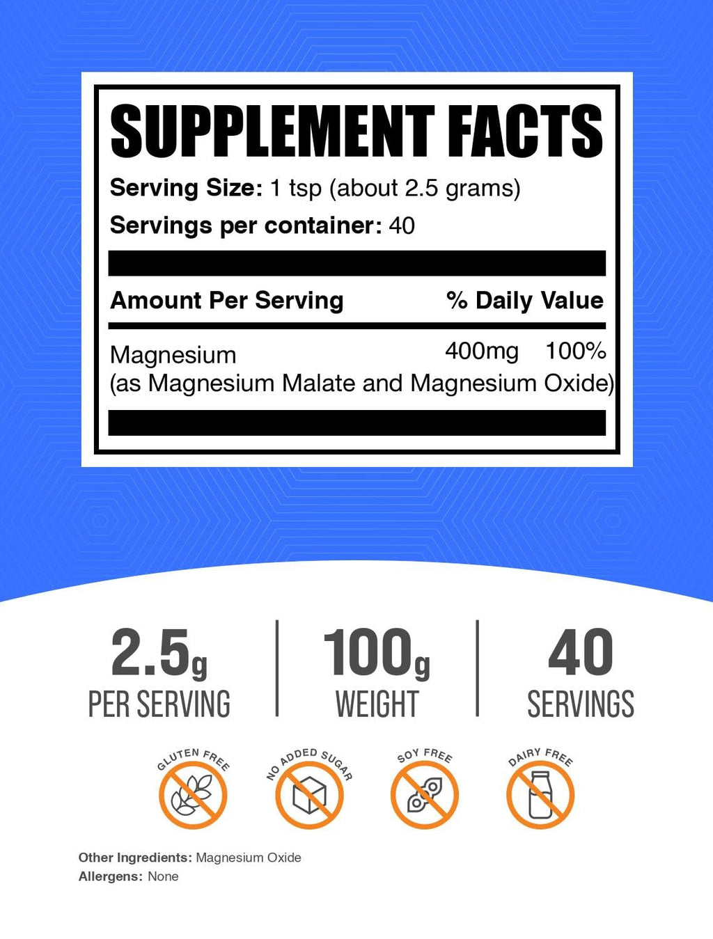 bulk magnesium malate for muscle recovery