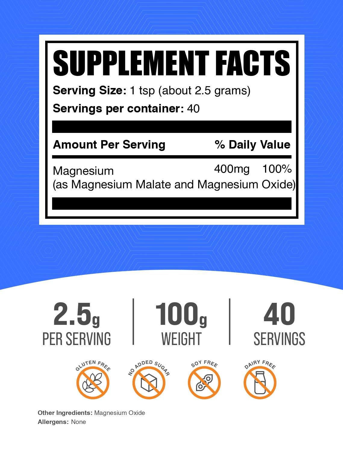 bulk magnesium malate for muscle recovery