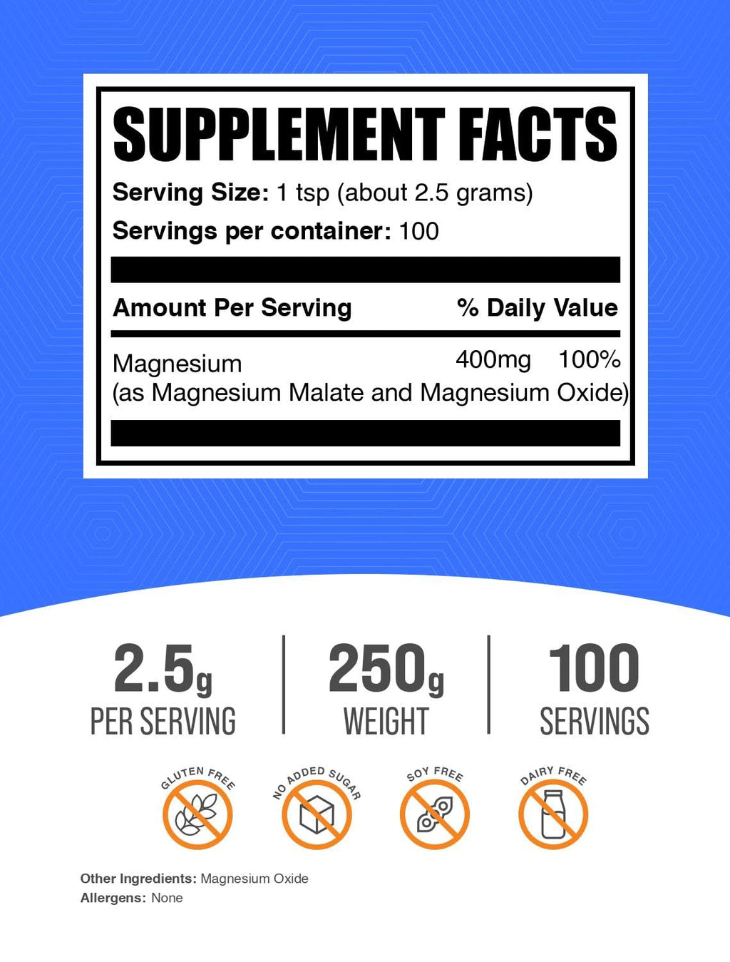 bulk magnesium malate for muscle recovery