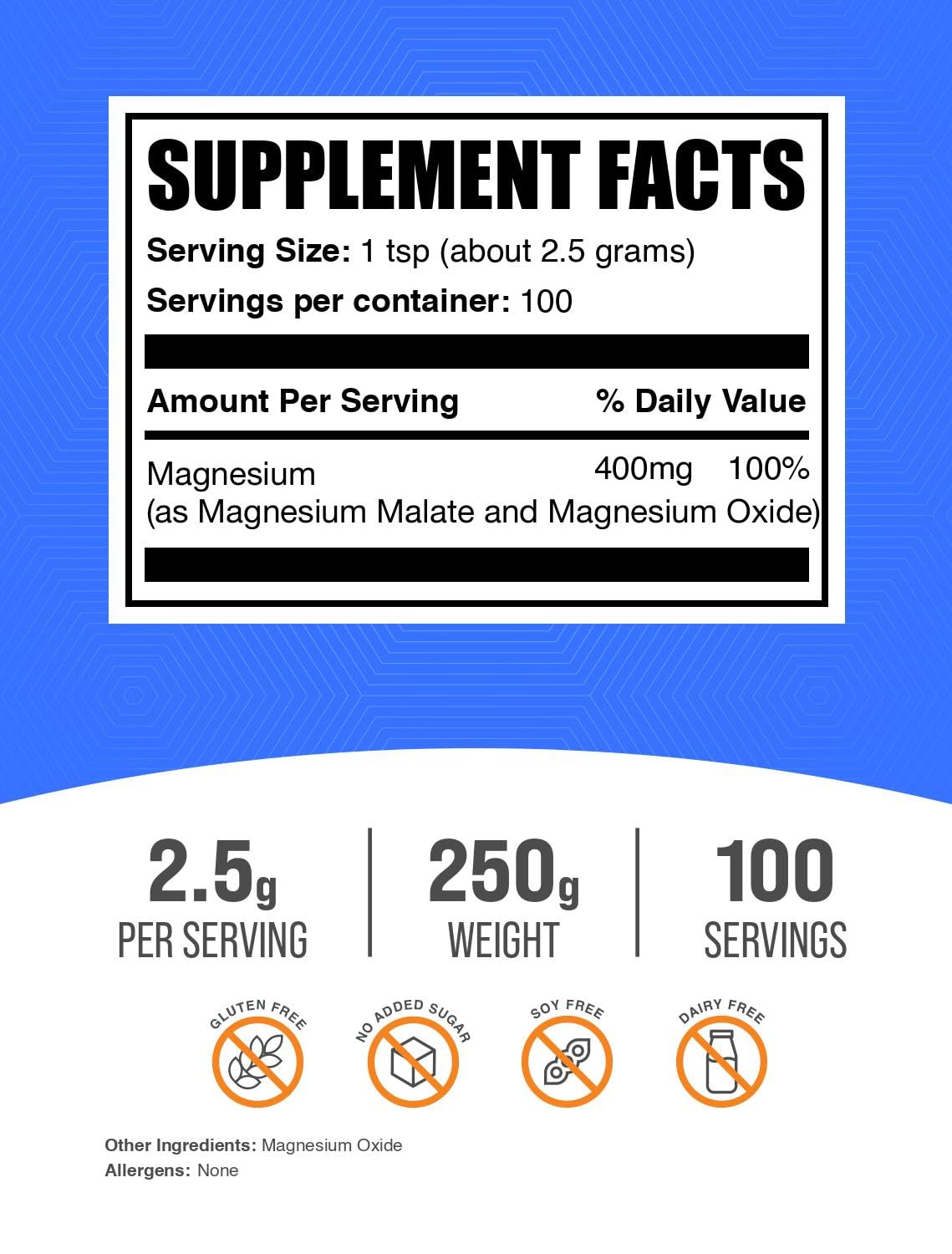 bulk magnesium malate for muscle recovery