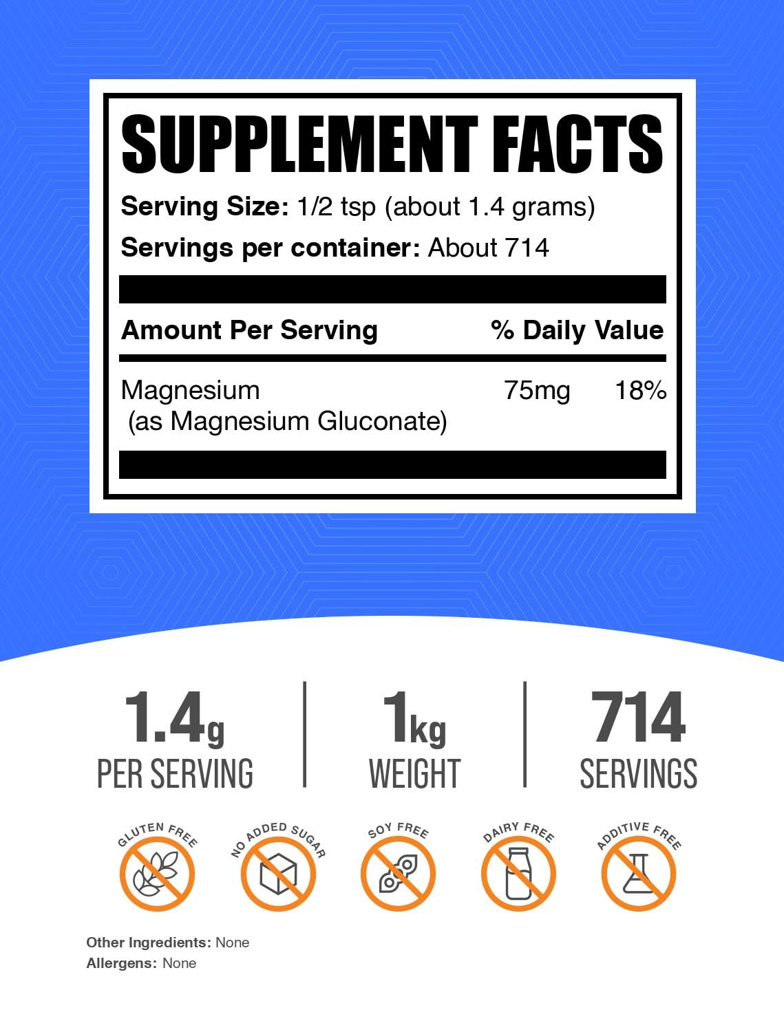 bulk magnesium supplement for muscle support