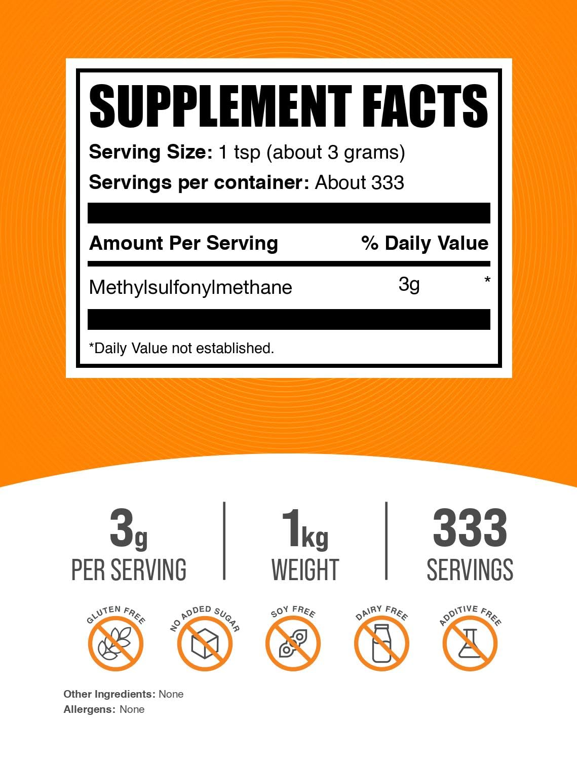 bulk msm powder for sleep