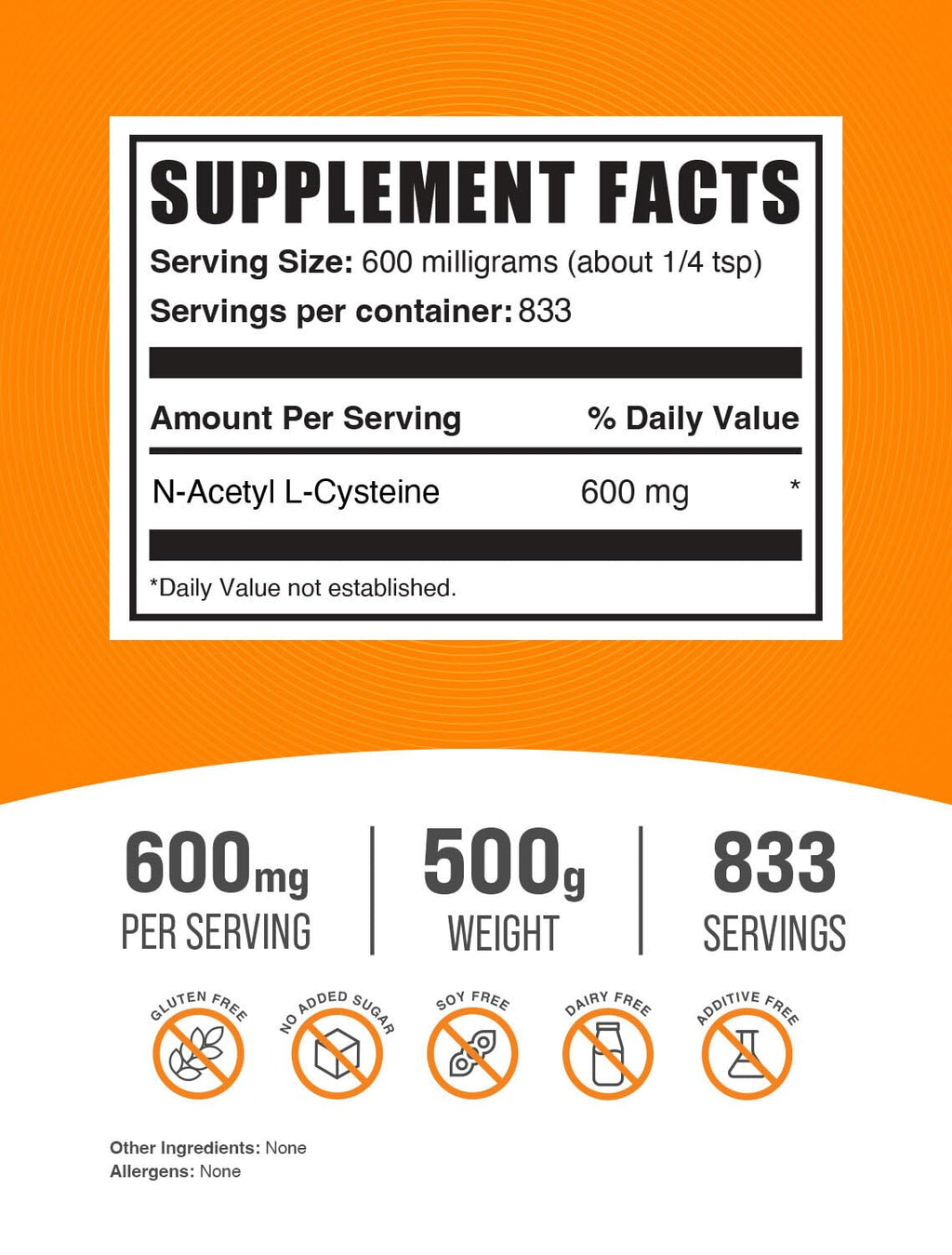Bulk N-Acetyl Cysteine supplement
