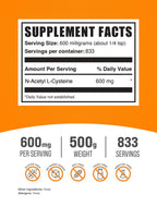 Bulk N-Acetyl Cysteine supplement