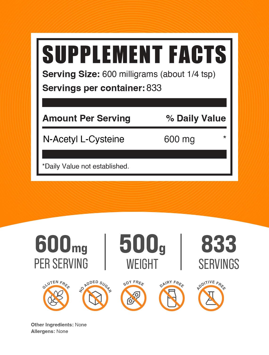 Bulk N-Acetyl Cysteine supplement