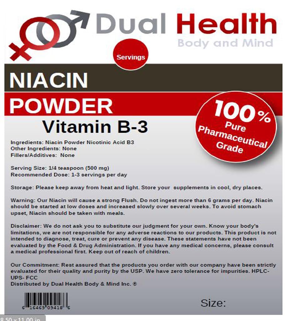 bulk niacin powder for wellness