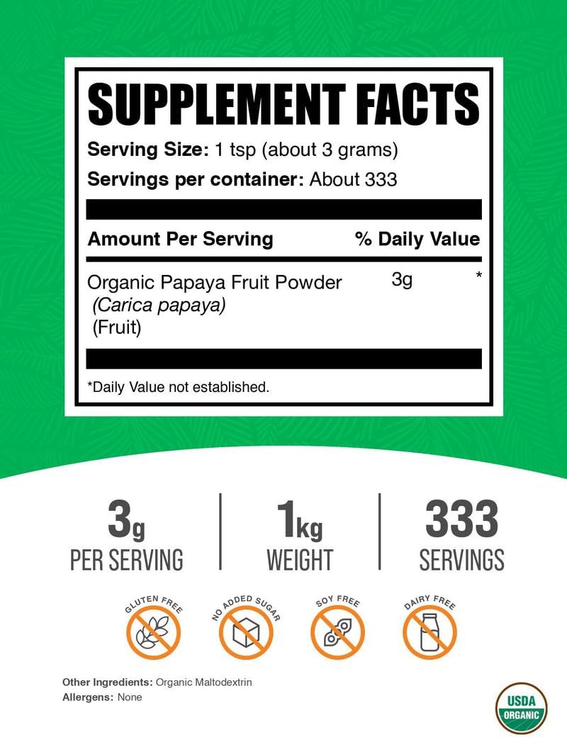 bulk papaya powder for smoothies