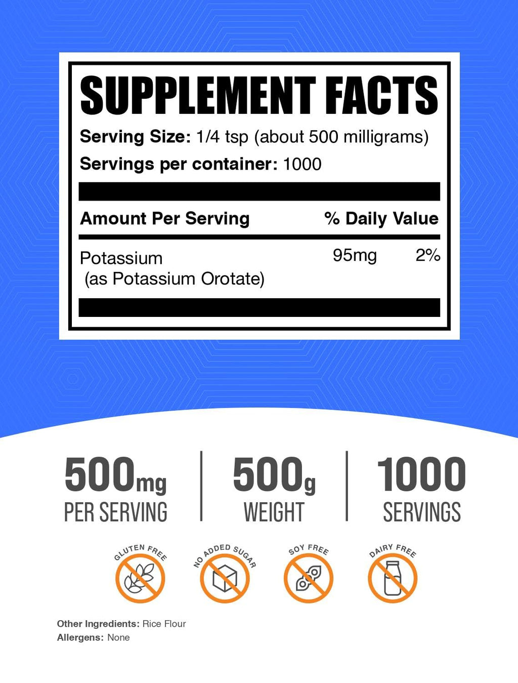 bulk potassium orotate for muscle support