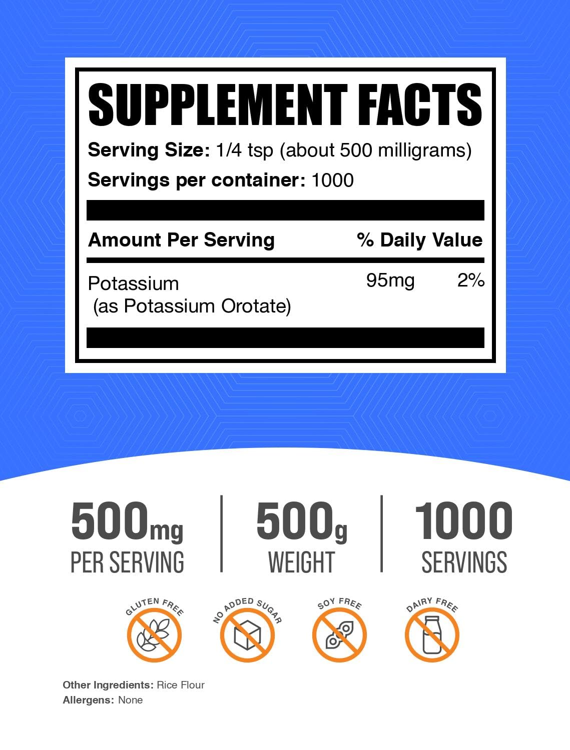 bulk potassium orotate for muscle support