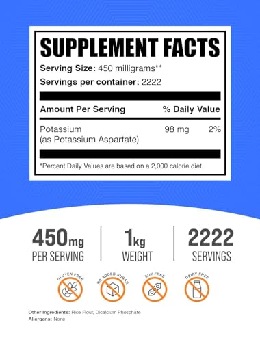 bulk potassium supplement for energy boost