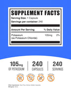 Bulk potassium supplement for health