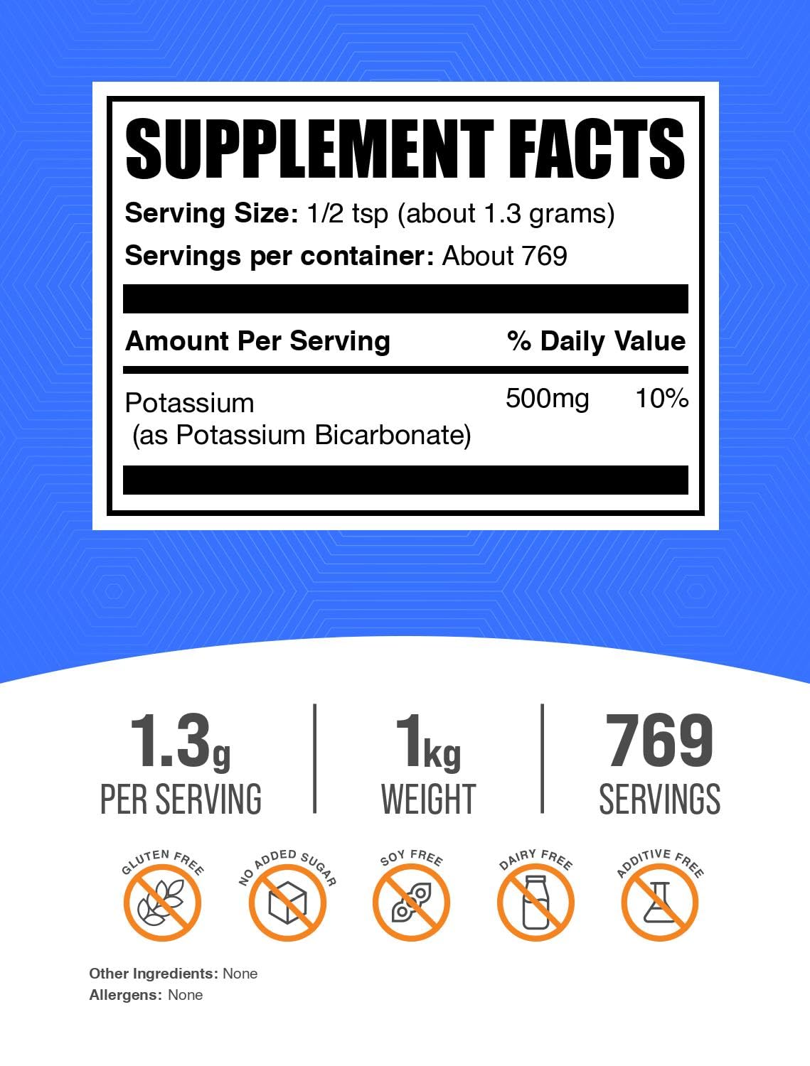 bulk potassium supplement for muscle health