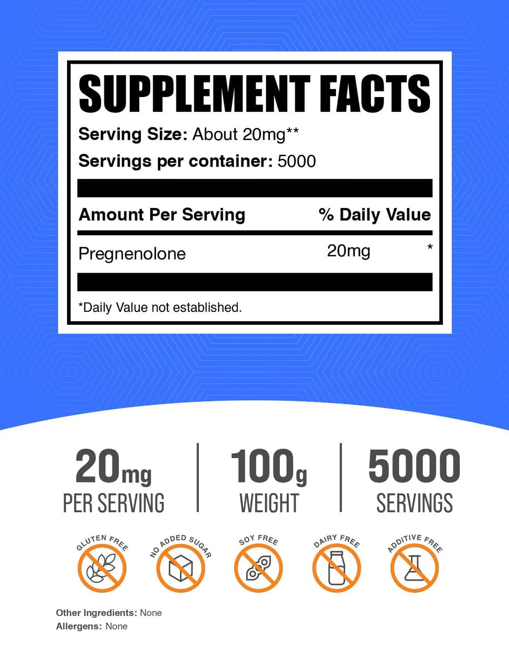 bulk pregnenolone nutritional powder