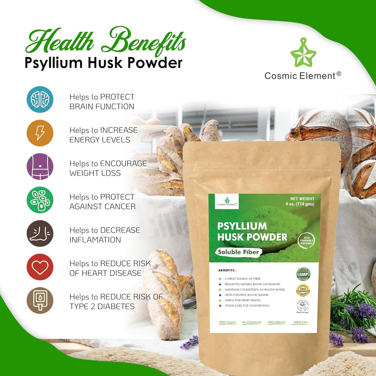 bulk psyllium husk for baking