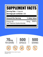 Bulk thiamine supplement for energy