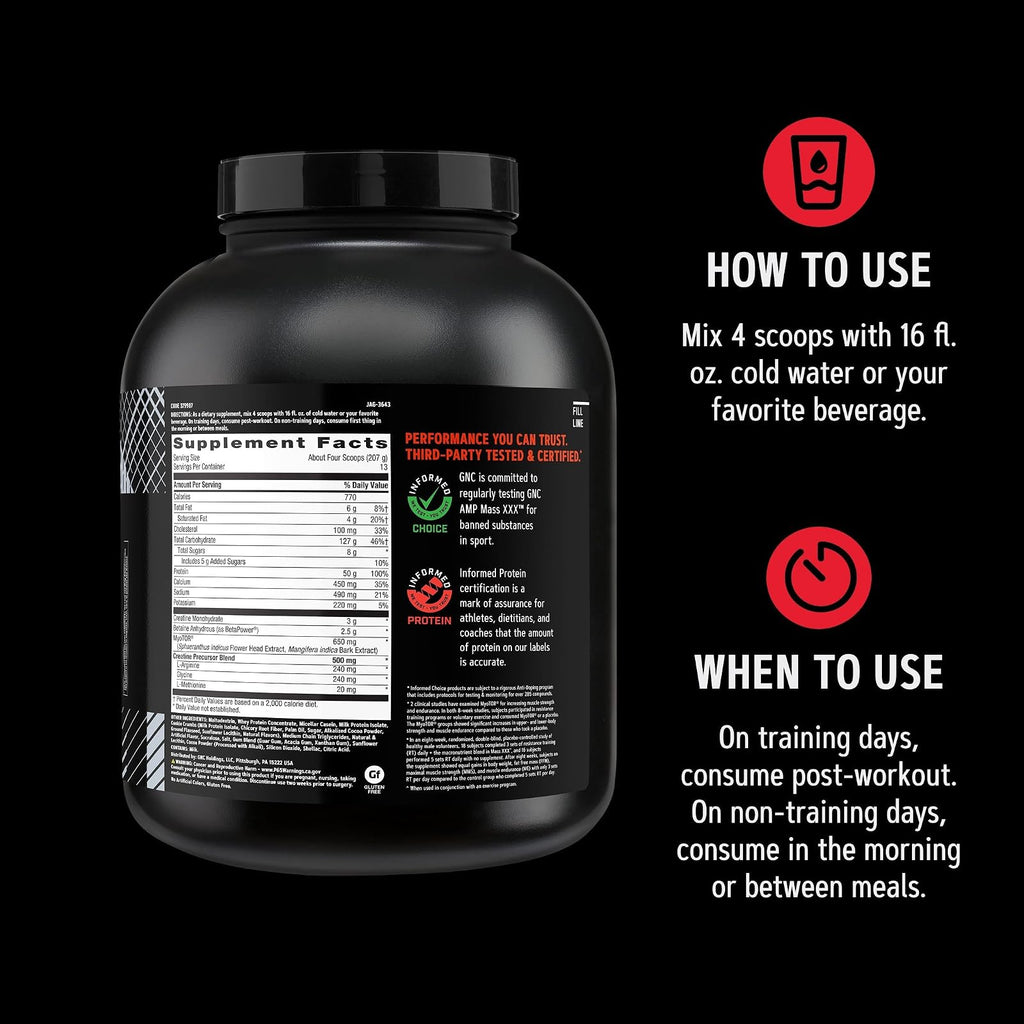 Bulk up with GNC AMP Mass